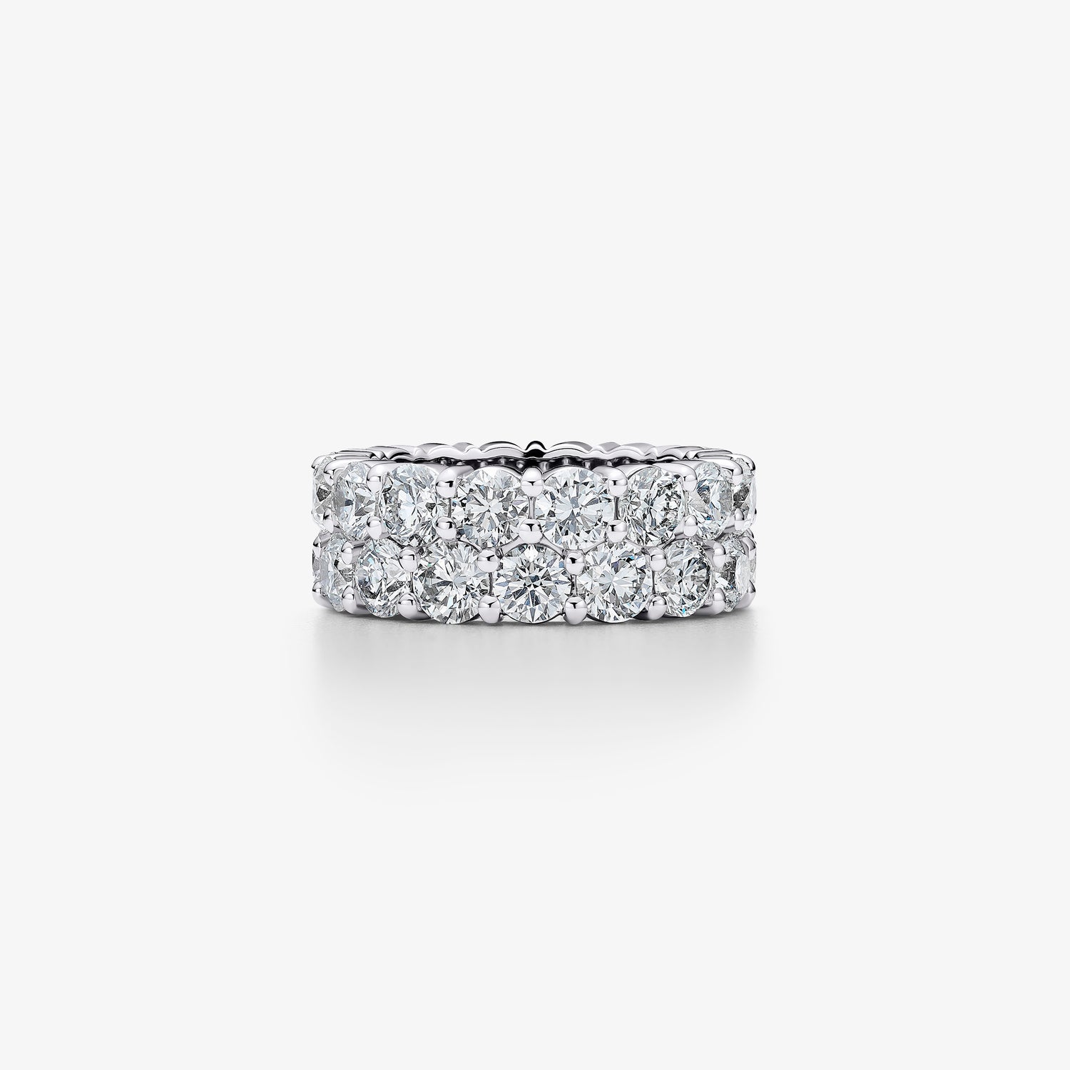 40pt Jumbo Double Row Diamond Eternity Ring | Alex Moss NY