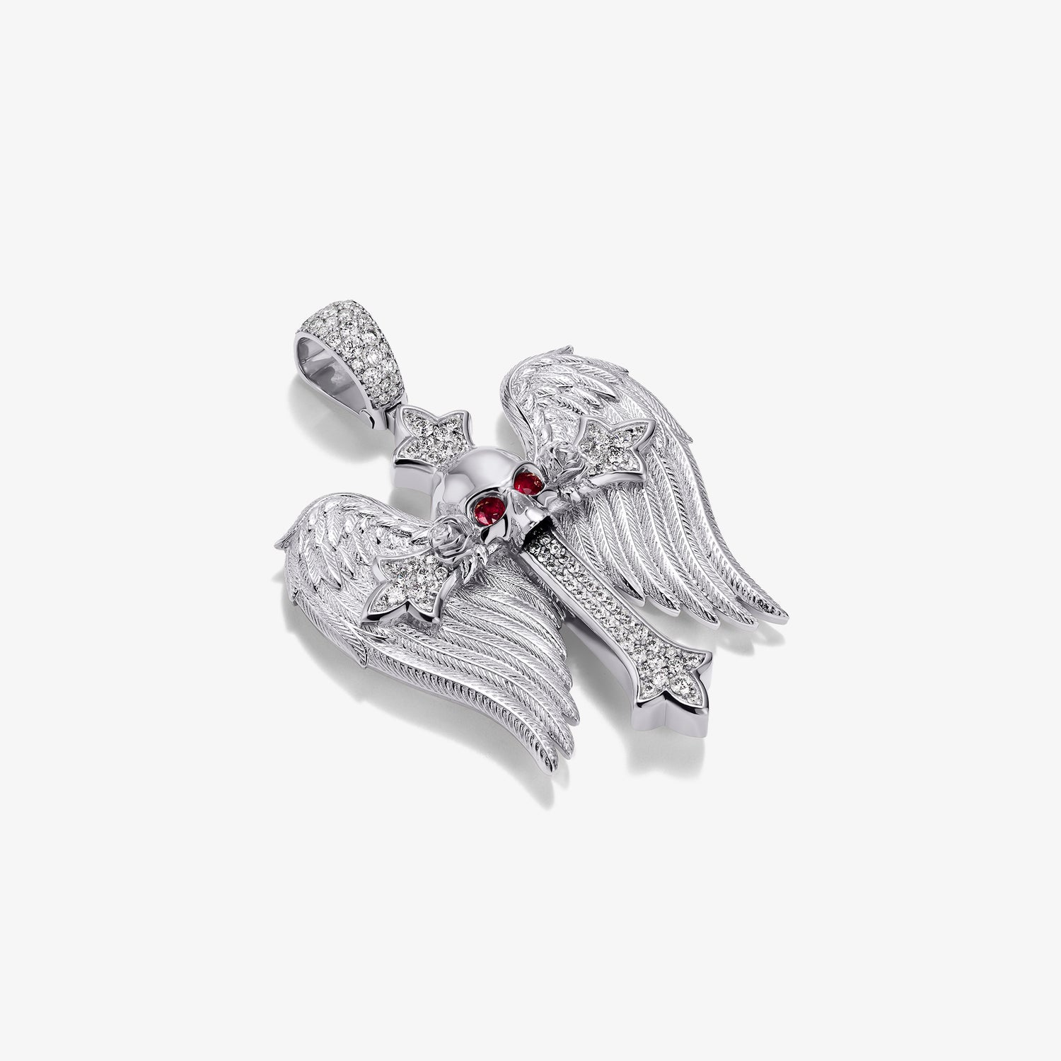 Angel of Death Diamond Cross Pendant | Alex Moss NY - Alex Moss New York