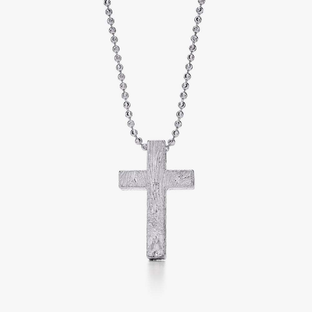 Crucifix Christ Wood-Textured Pendant | Alex Moss NY