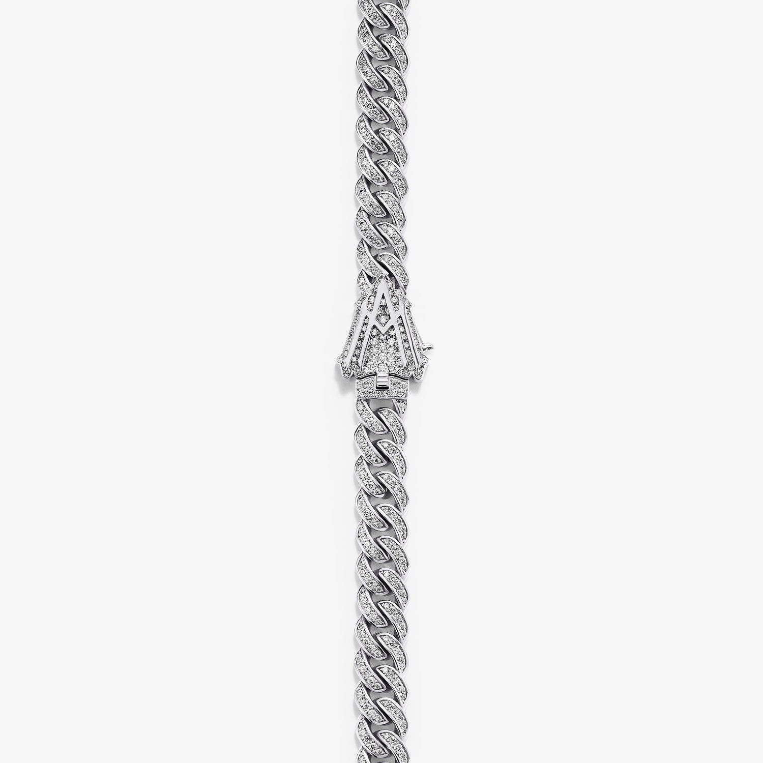 7mm Diamond Cuban Link Necklace Mini in 14K Gold | Alex Moss New York