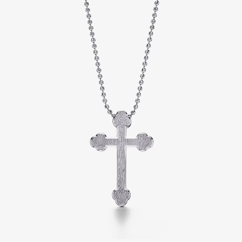 Vatican Wood-Textured Cross Pendant | Alex Moss NY